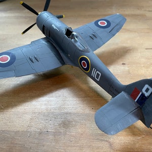 Sea Fury Model - Hawker Sea Fury FB11 - Lightly Weathered 1/48 Model ...