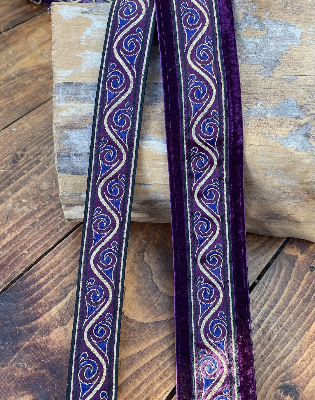 VEGAN Ukulele Strap, Mandolin Strap, Guitar Strap, Bass Strap - Purple ...