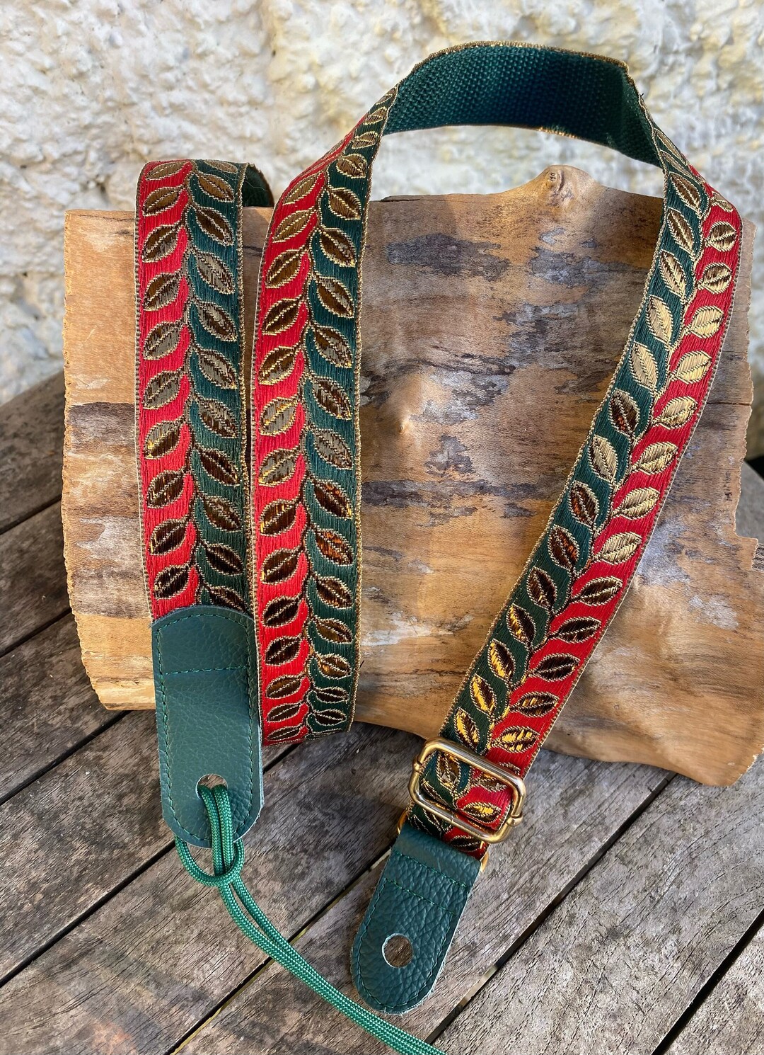 Ukulele Strap, Mandolin Strap Narrow 28mm, 1 Inch Gold, Wine, Red ...