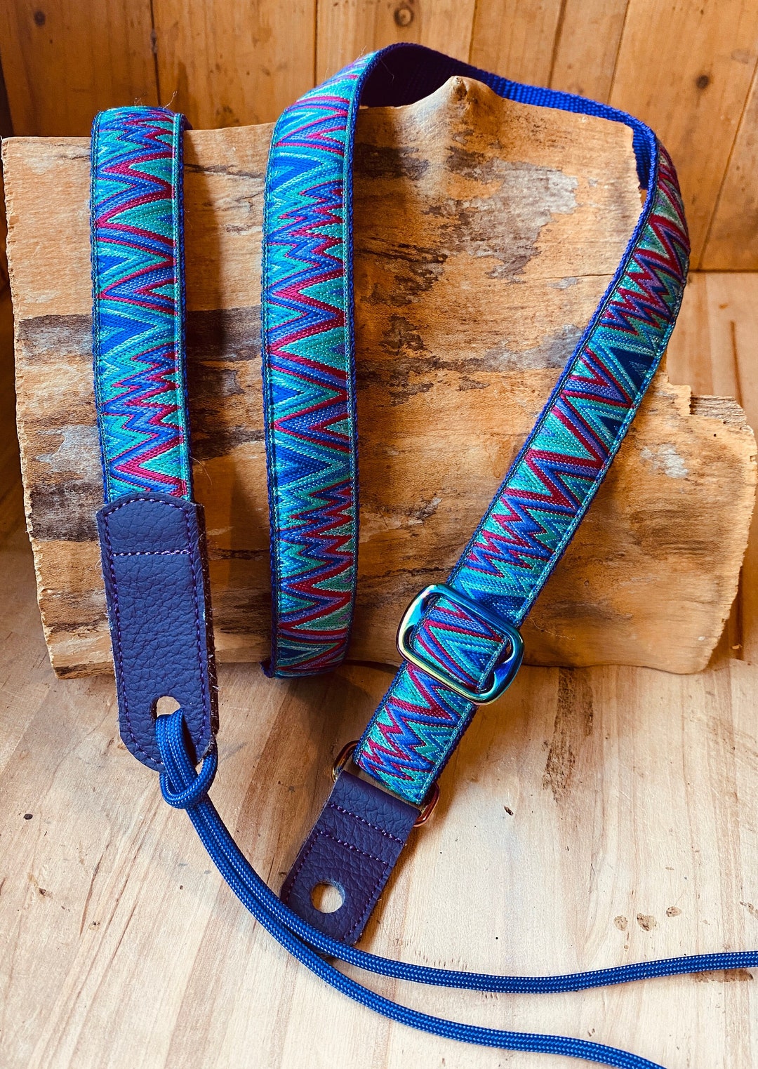 Ukulele Strap, Mandolin Strap Narrow 25mm, 1 Inch Rainbow Zig Zag - Etsy