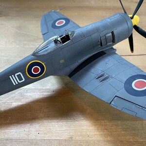 Sea Fury Model - Hawker Sea Fury FB11 - Lightly Weathered 1/48 Model ...