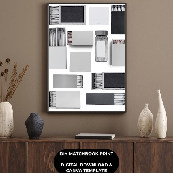 Matchbox Template Poster - Etsy