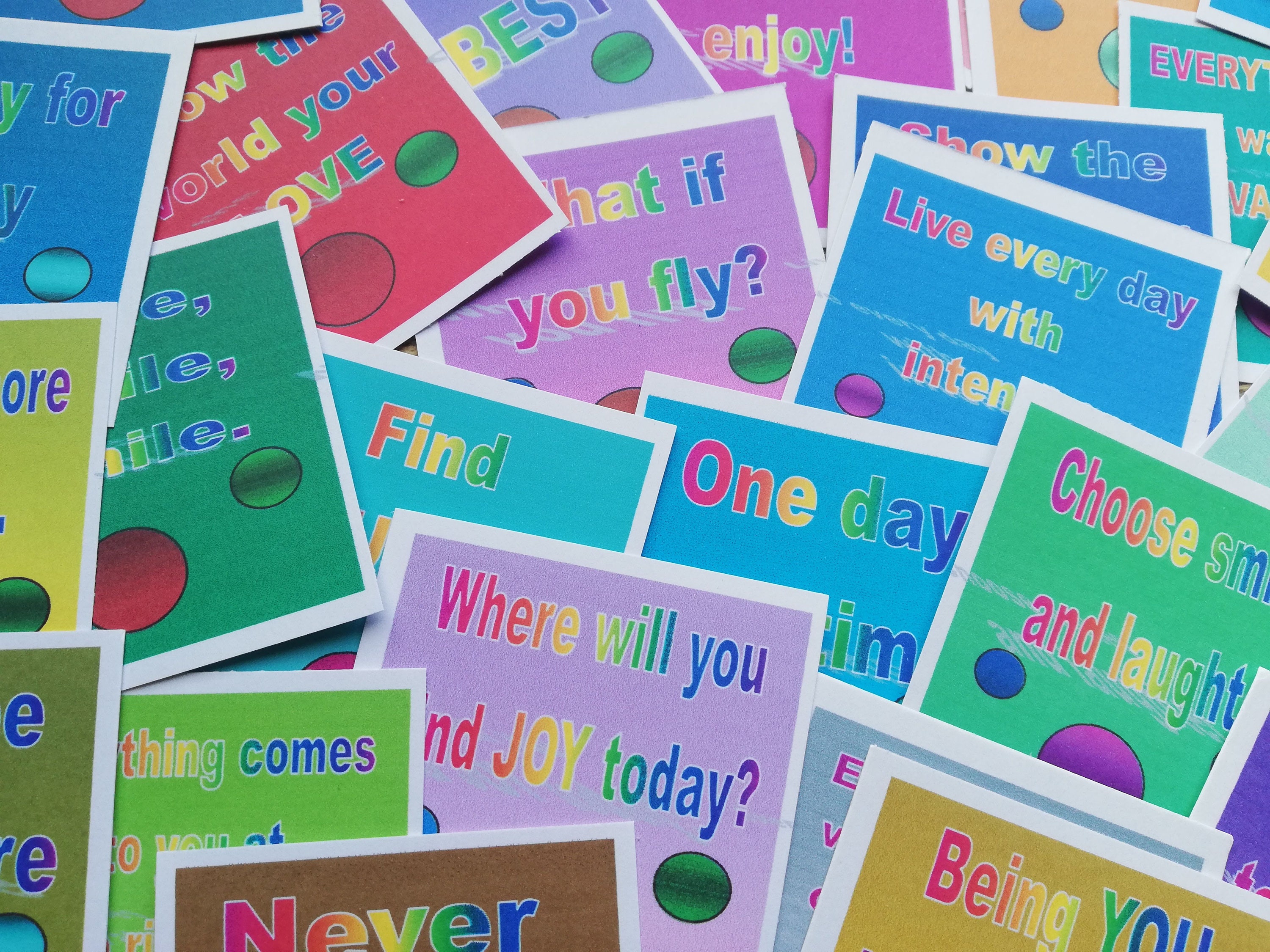 Positivity Cards to Download for Your Own Use Positive Cards - Etsy