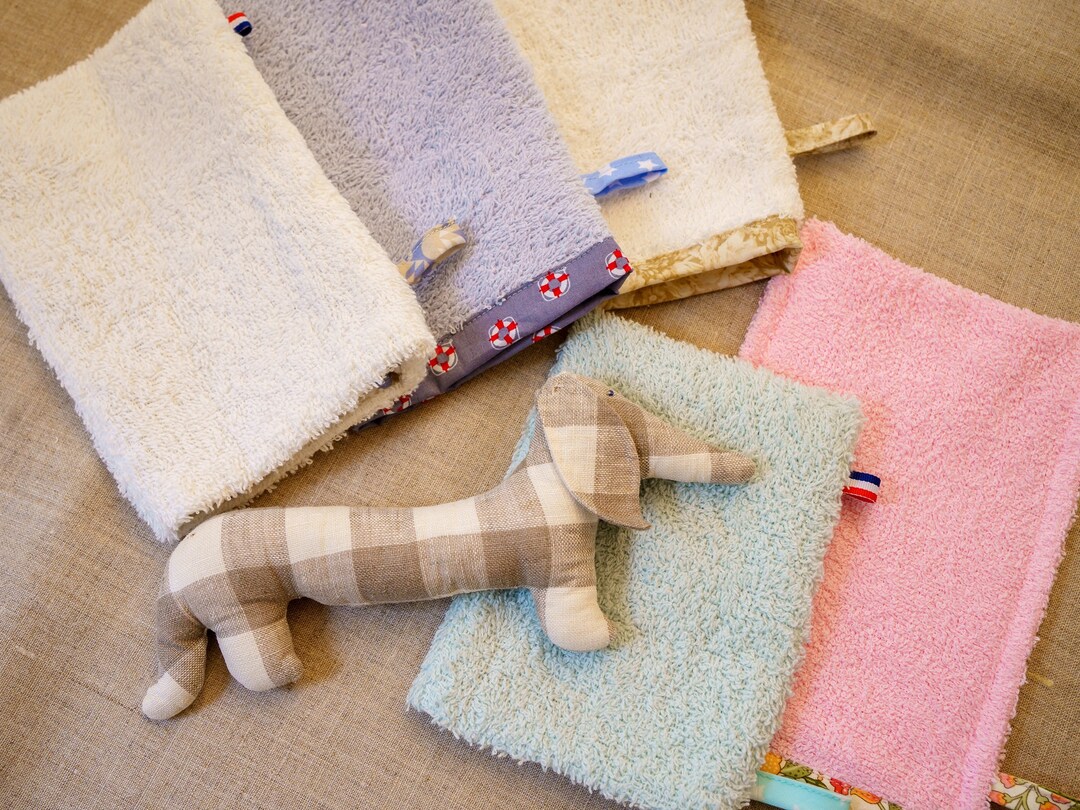 Washing Mittens for Babies and Children, Birth Gift, Colour Choice ...