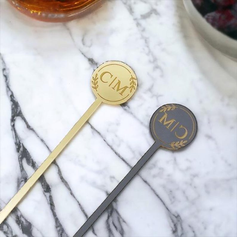 Personalized Drink Stirrers|wedding Stir Sticks|letter's Cocktail ...