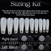 PRESS ON SIZING Kit, Nails Sizing Kit, Press on Nail Size Guide, No ...