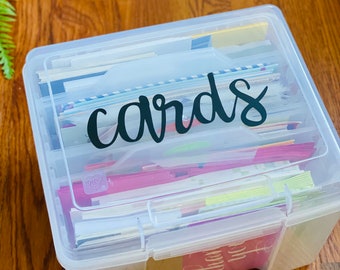 Card Box Label | Etsy