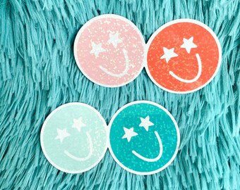 Face Glitter Sticker - Etsy