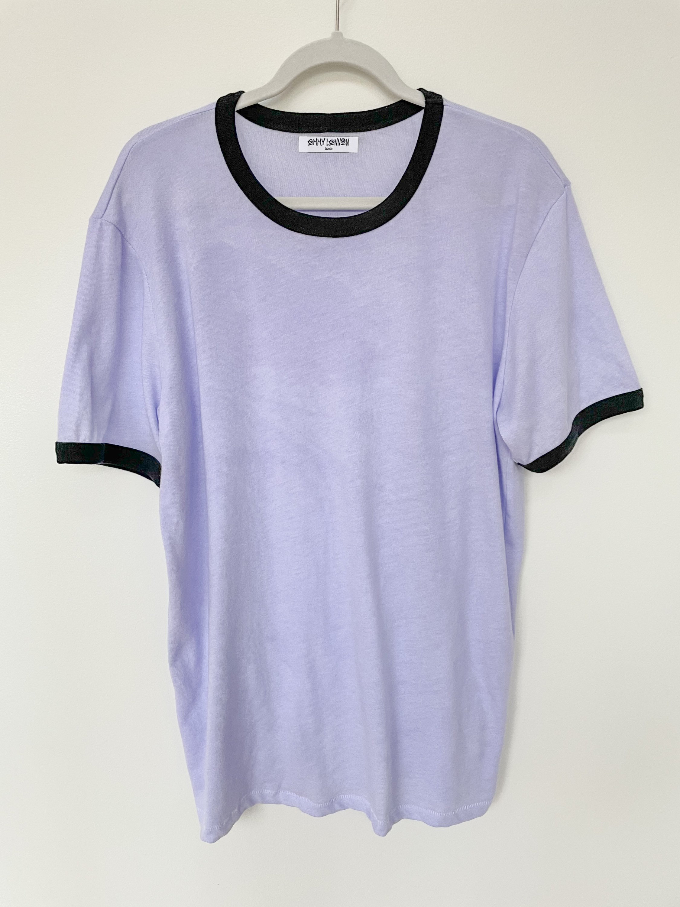 Purple Ringer Tee / Garment Dyed t-shirt / handmade tie dye | Etsy