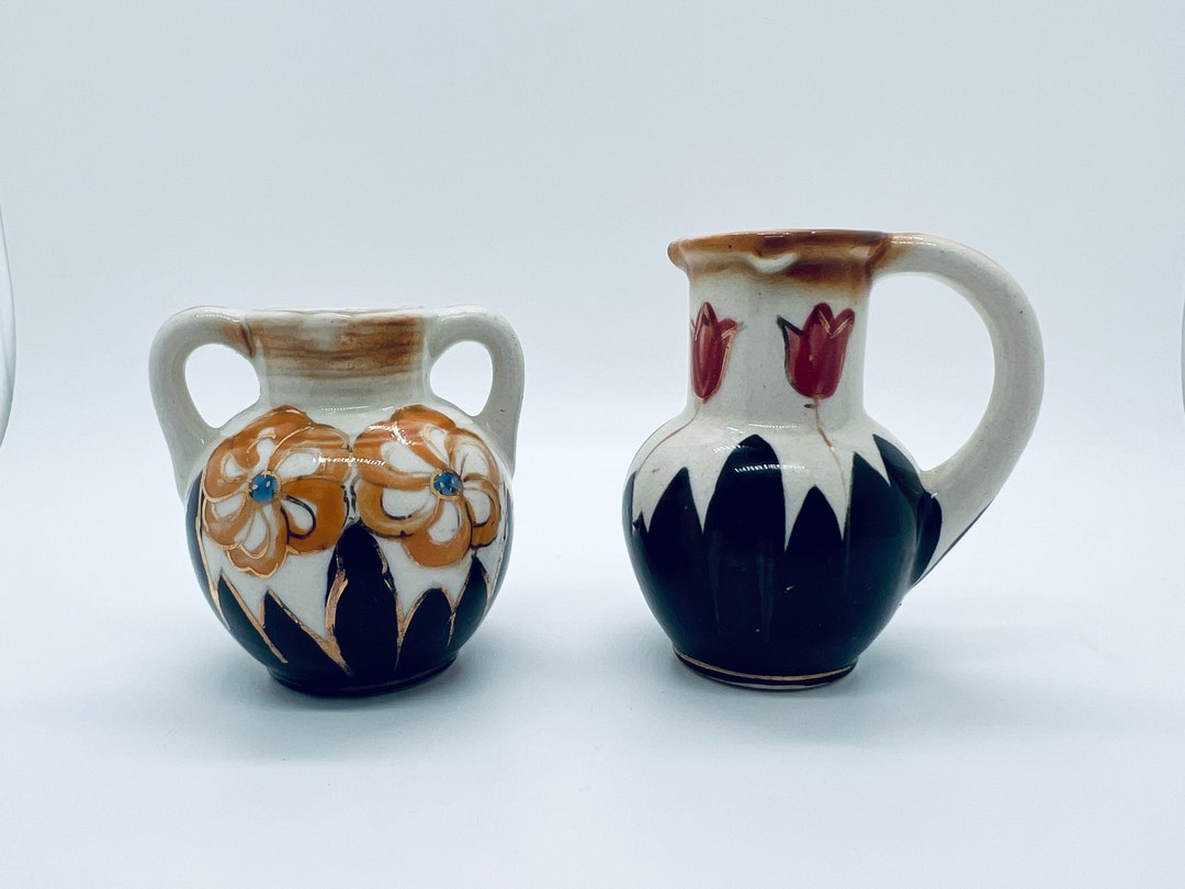 Vtg. Pico Miniature Hand Painted Pitchers From Japan - Etsy