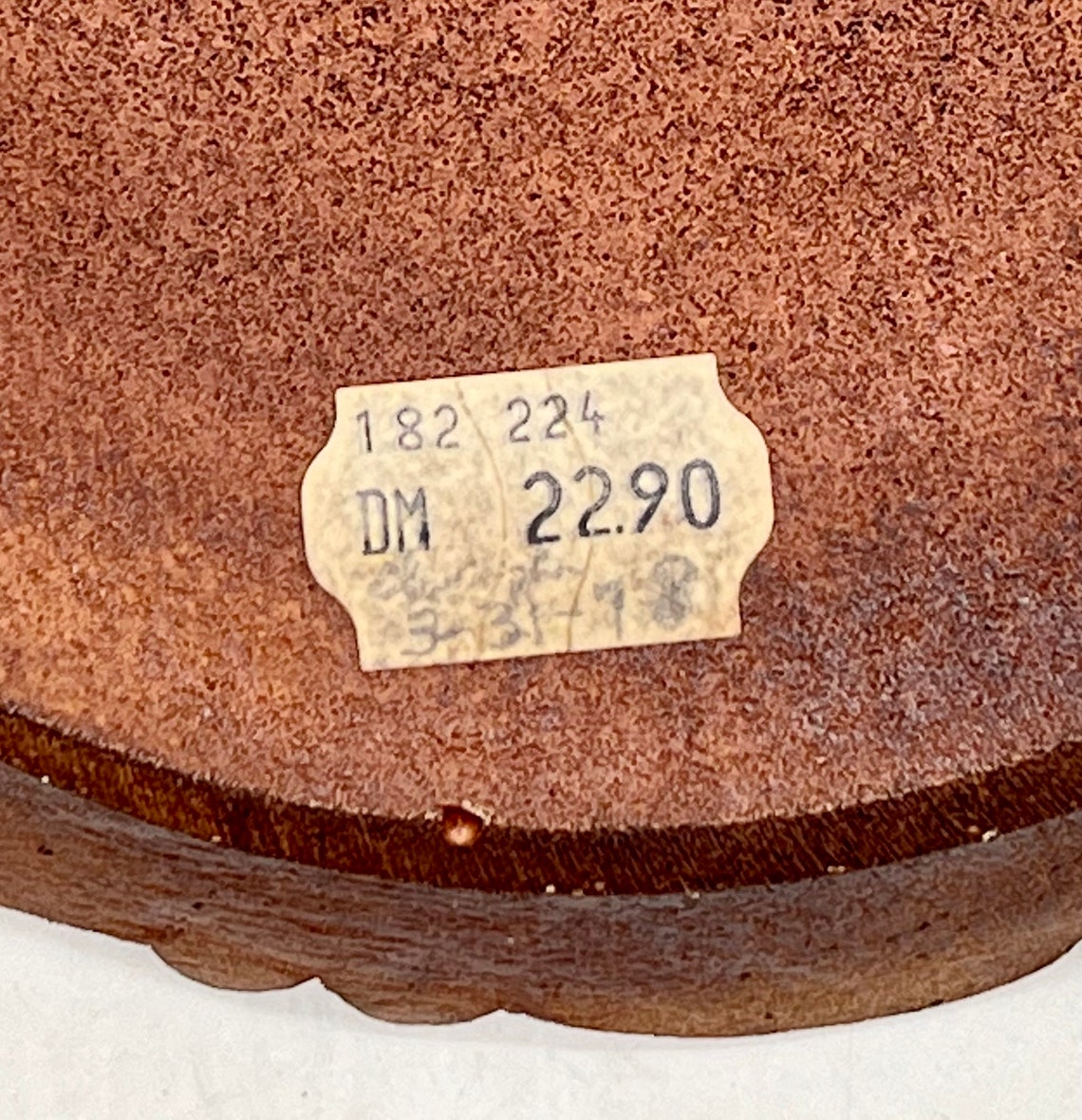 Vtg. Carved Wooden Souvenir Plate. - Etsy