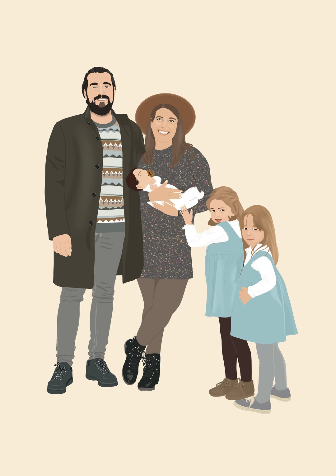 Personalised Portrait – Personalised Illustration – Personalised Art ...