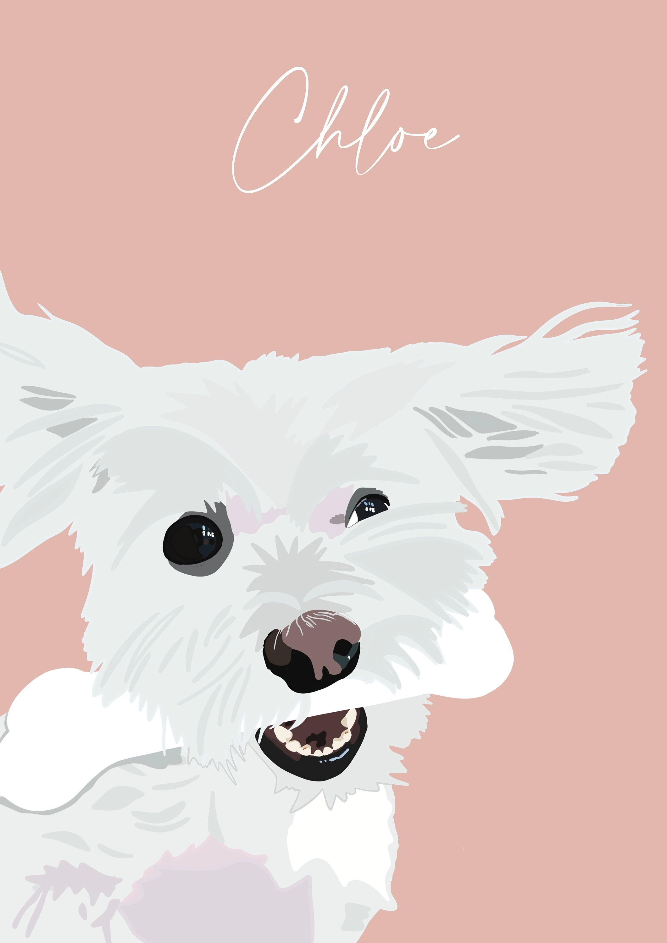 Custom Pet Illustration Pet Portrait Pet Illustration - Etsy