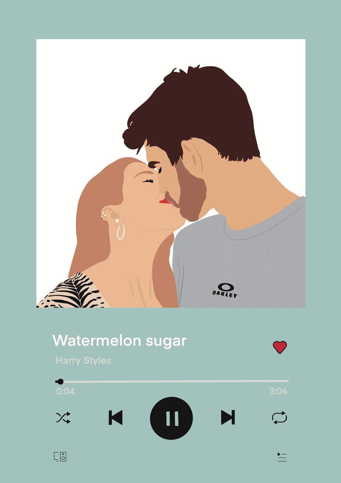 Custom Music Album Cover Custom Spotify Illustration | Etsy