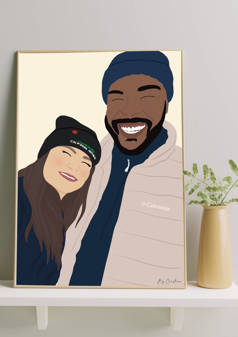 Face Portraitdigital Custom Illustration Personalised - Etsy