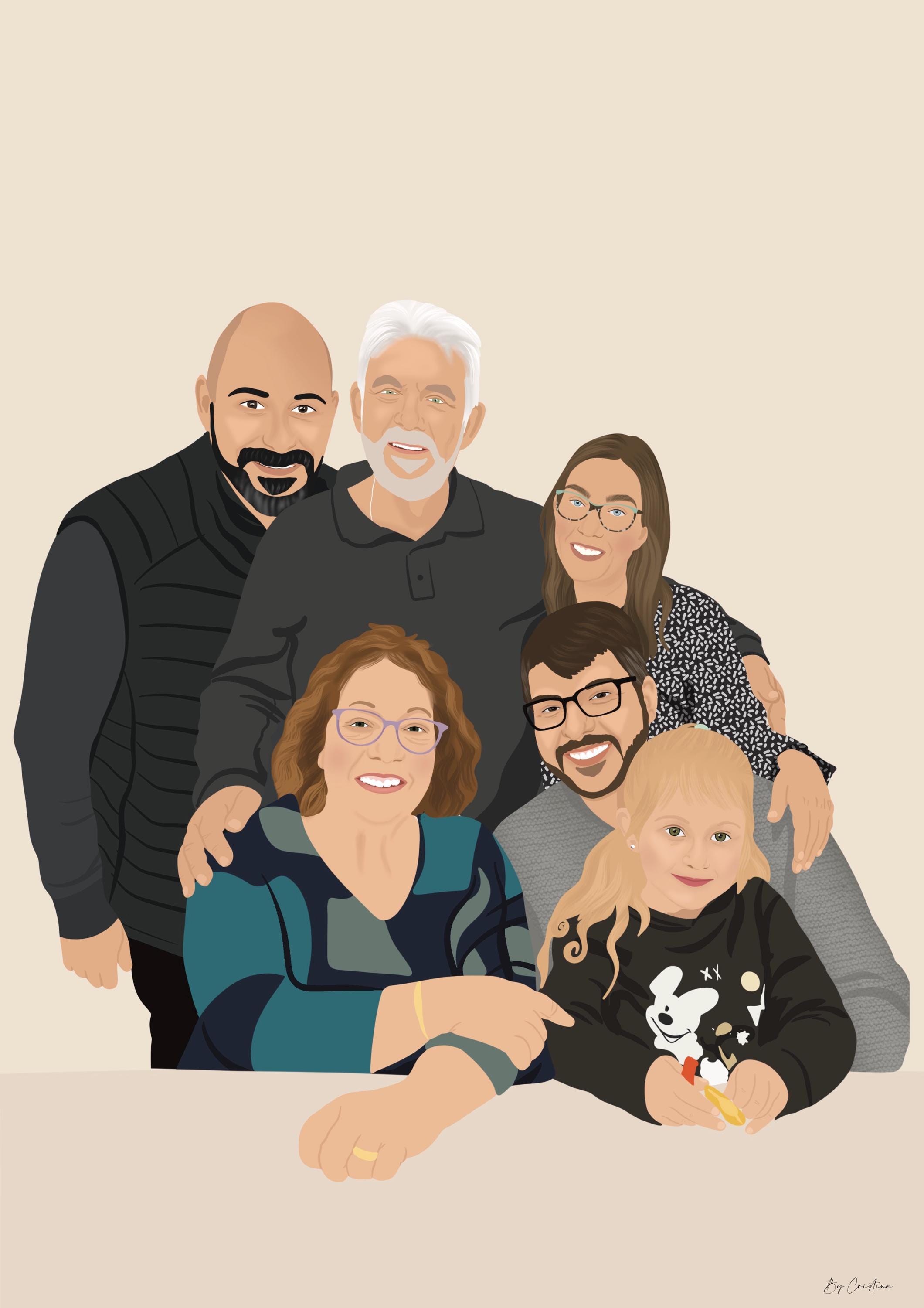 Personalised Portrait – Personalised Illustration – Personalised Art ...