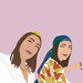 Personalized Portrait Friends, Illustration of 2 People for Gift ...