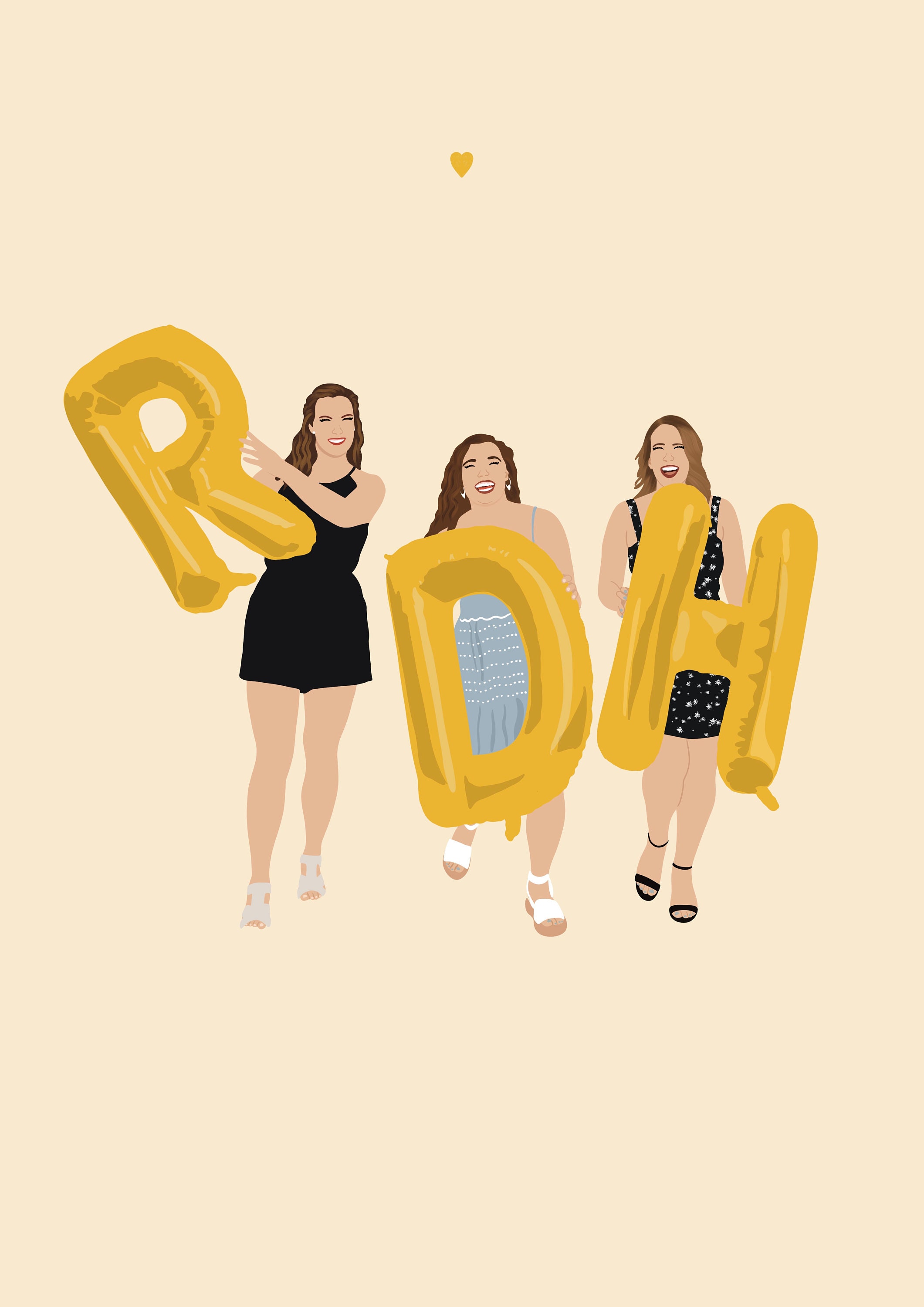 Personalized Portrait Friends, Illustration of 2 People for Gift ...