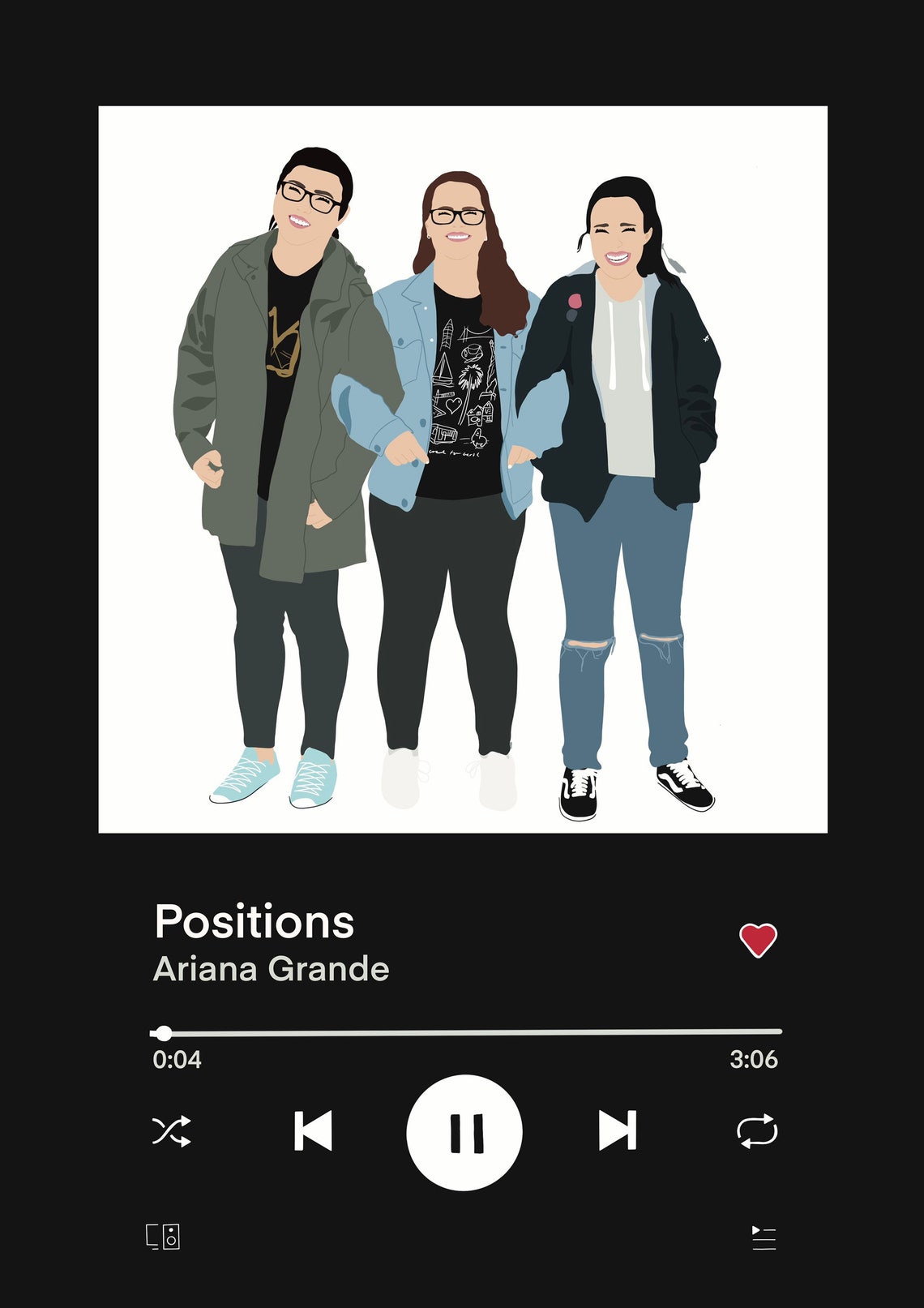 Custom Music Album Cover Custom Spotify Illustration | Etsy