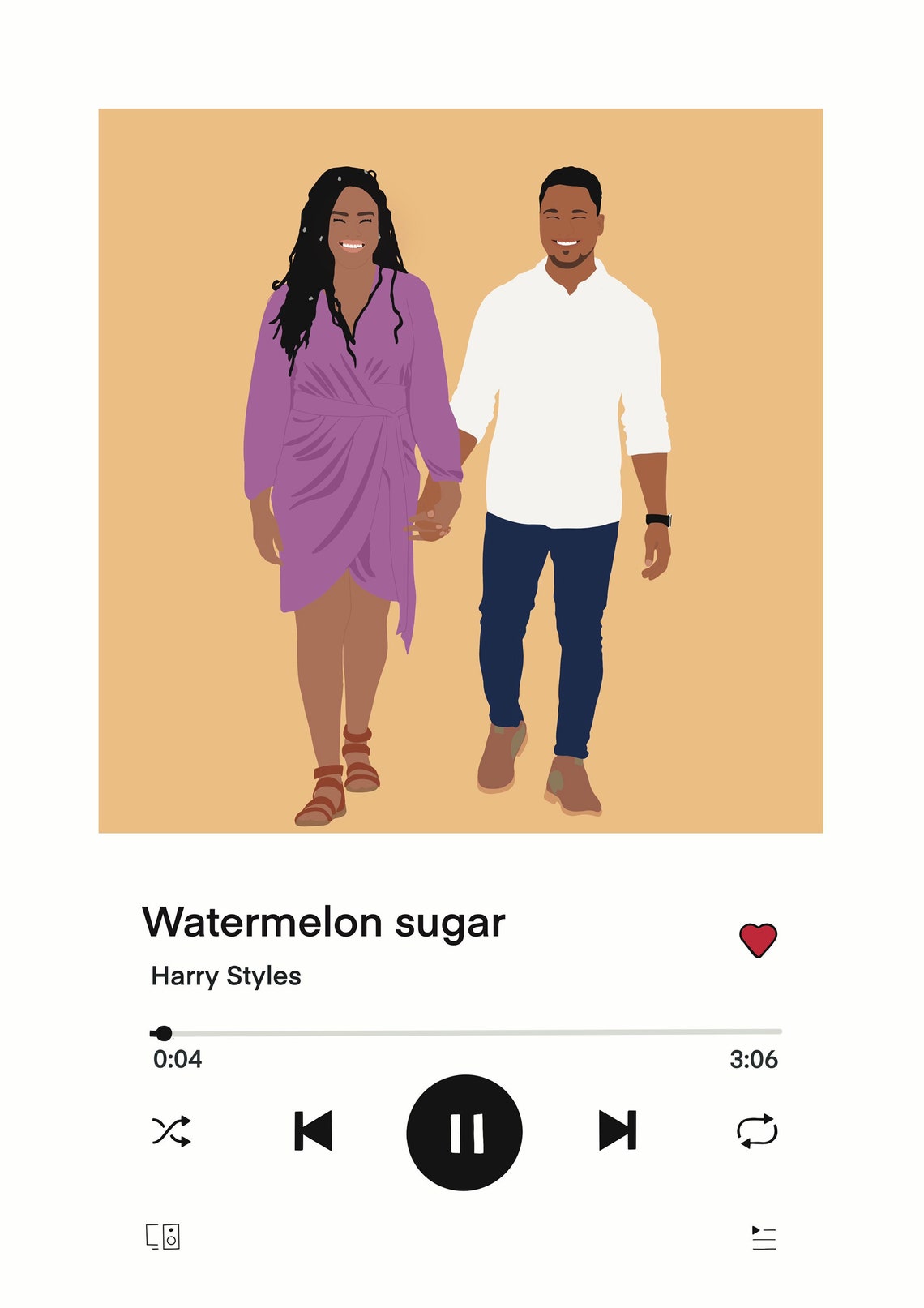 Custom Music Album Cover Custom Spotify Illustration | Etsy