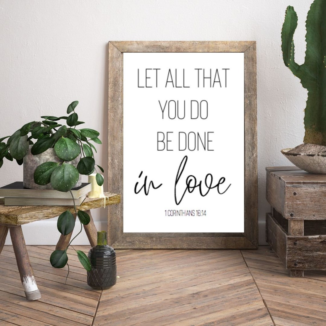 Let All That You Do Be Done in Love, Digital Instant Download, Digital ...