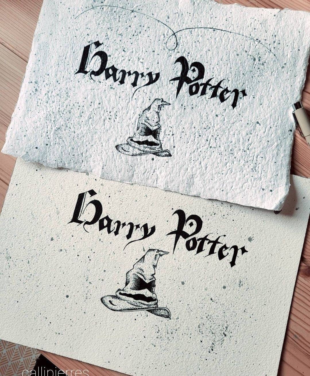 Harry Potter Gothic Calligraphy - Etsy