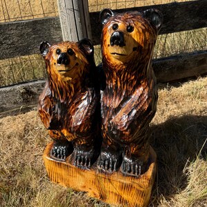Hand Crafted Bear Couple - 24" - Brown - Etsy