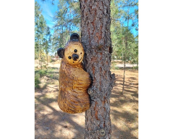Chainsaw Carved Climbing Bear 15 Made for Posts - Etsy