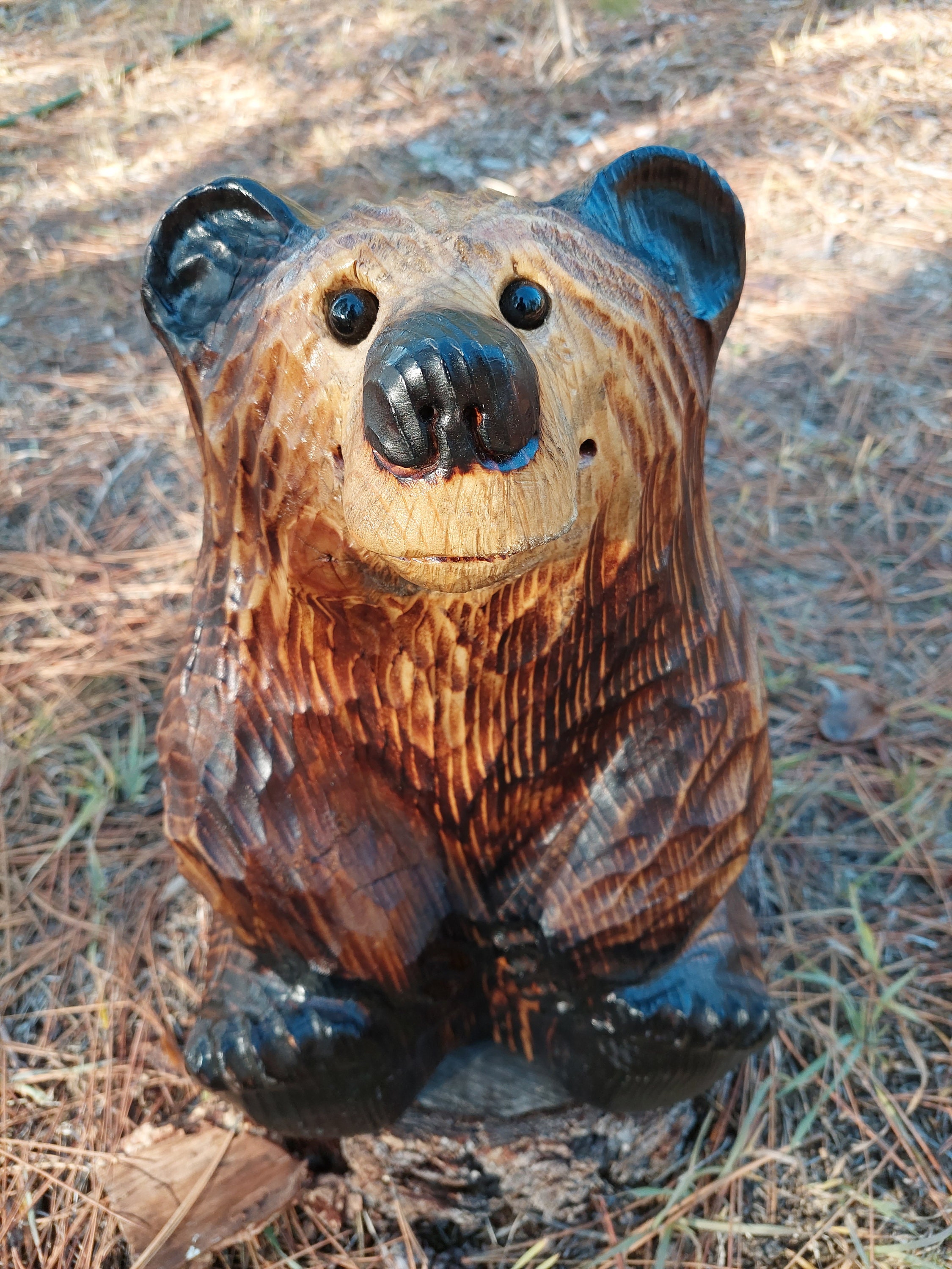 Chainsaw Carved Wooden Bear 15 - Etsy