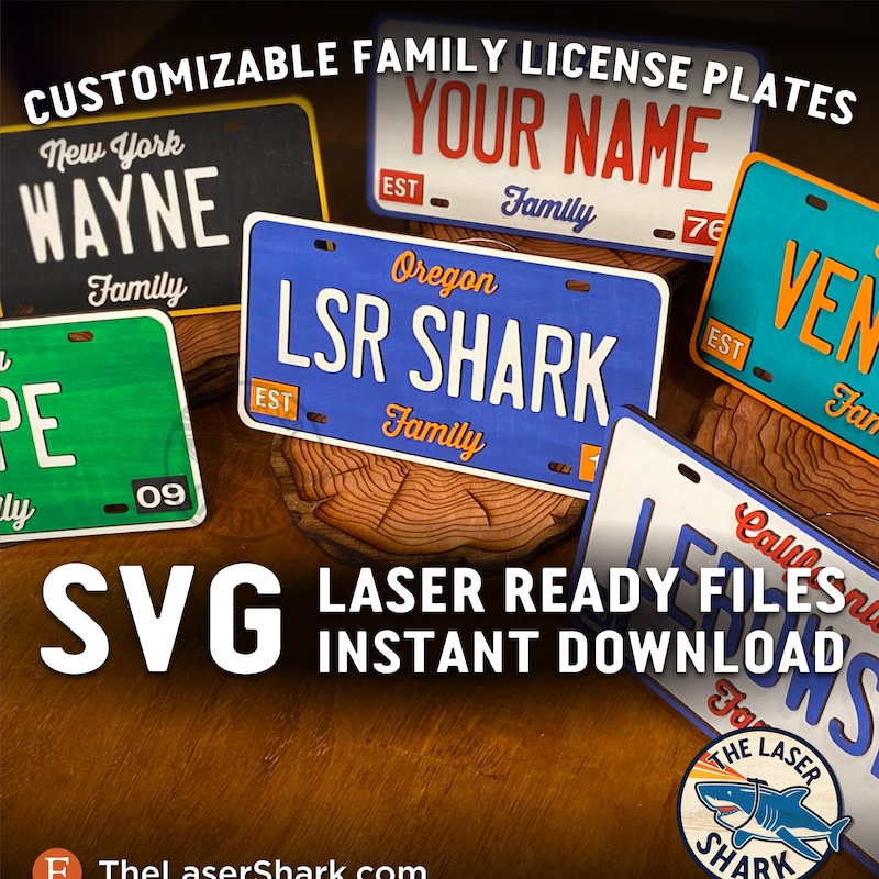 License Plate Svg - Etsy