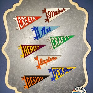 Creative Pennants Magnet Sized SVG Laser Cut Files for Glowforge ...
