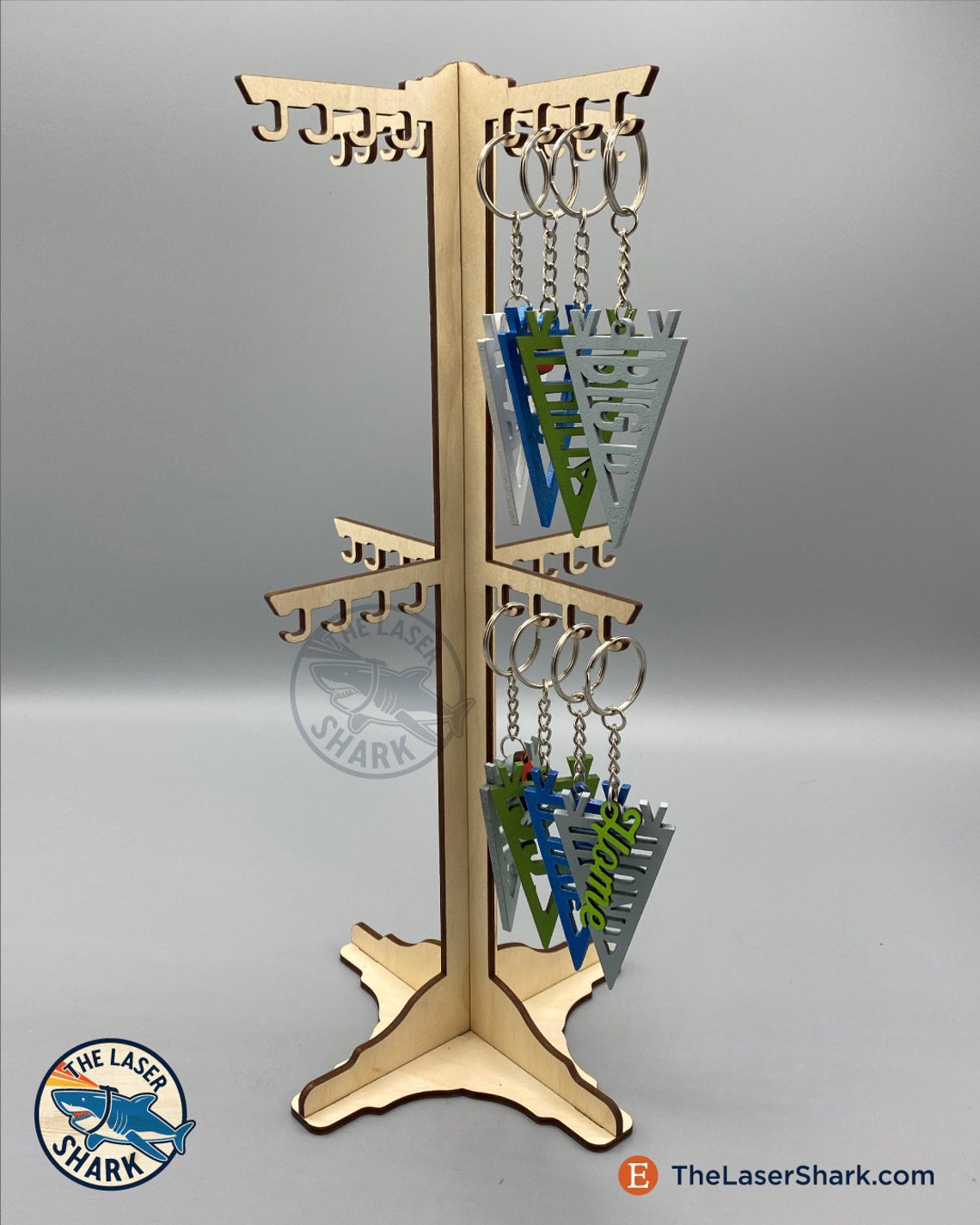 Keychain Display Stands 6 Designs SVG Laser Cut Files for - Etsy