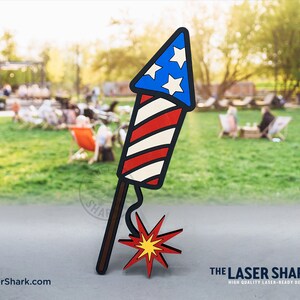 Bottle Rocket SVG Laser Cut Files - Glowforge Xtool Aeon Cricut - 4th ...