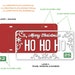 Christmas License Plates SVG Laser Cut Files for Glowforge - Etsy