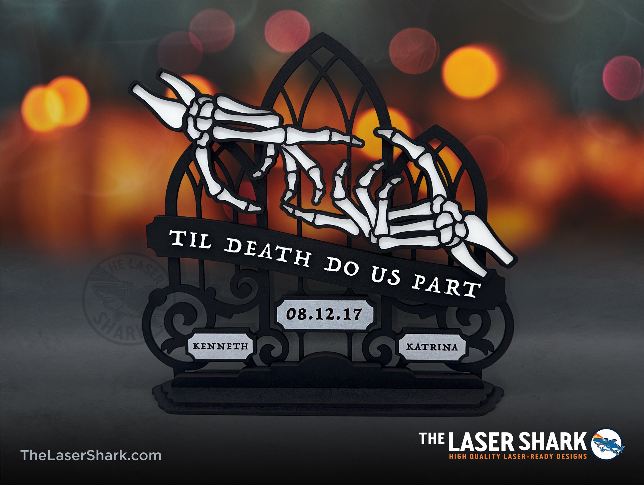Til Death Anniversary Standing Sign SVG Laser Cut Files - Glowforge ...
