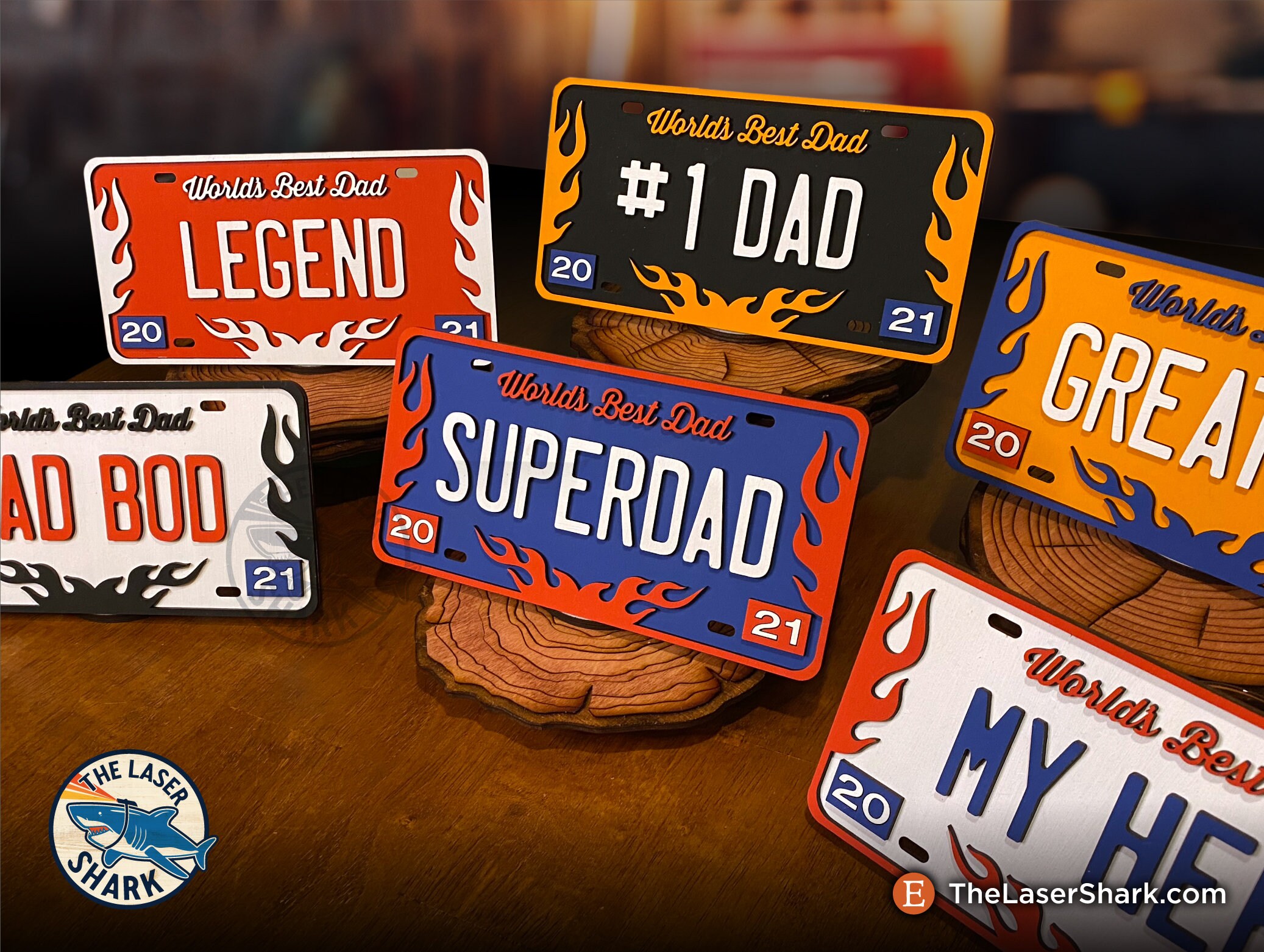 Dad Themed License Plates SVG Laser Cut Files Glowforge - Etsy Canada
