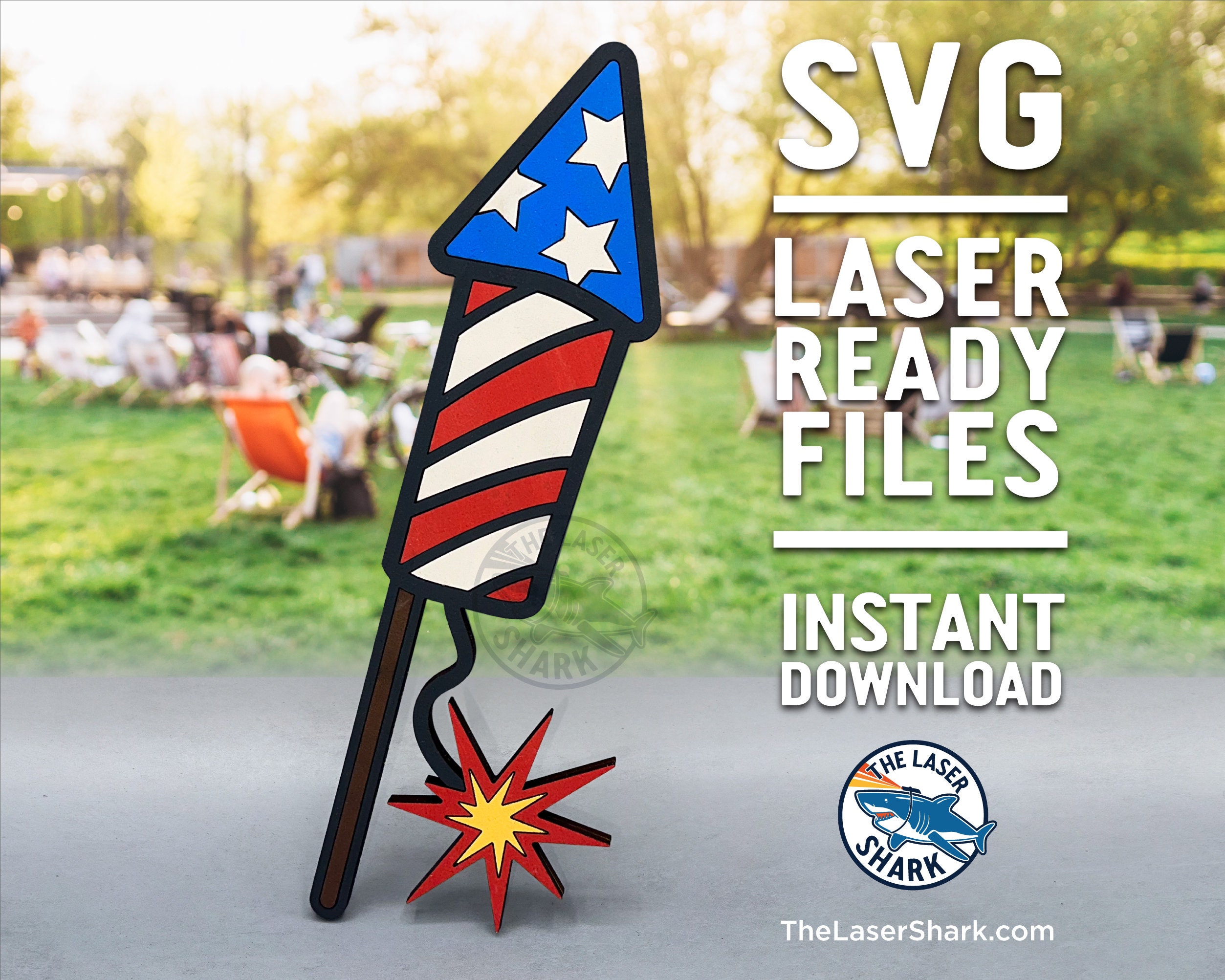 Bottle Rocket SVG Laser Cut Files - Glowforge Xtool Aeon Cricut - 4th ...