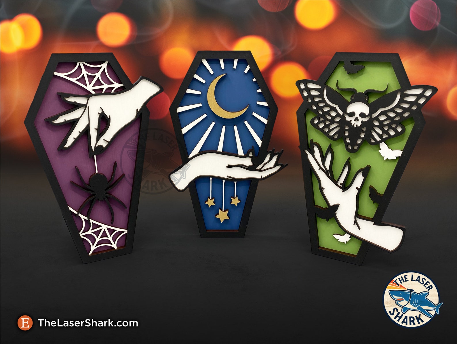 Witch Hand Coffins SVG Laser Cut Files for Glowforge Laser - Etsy UK