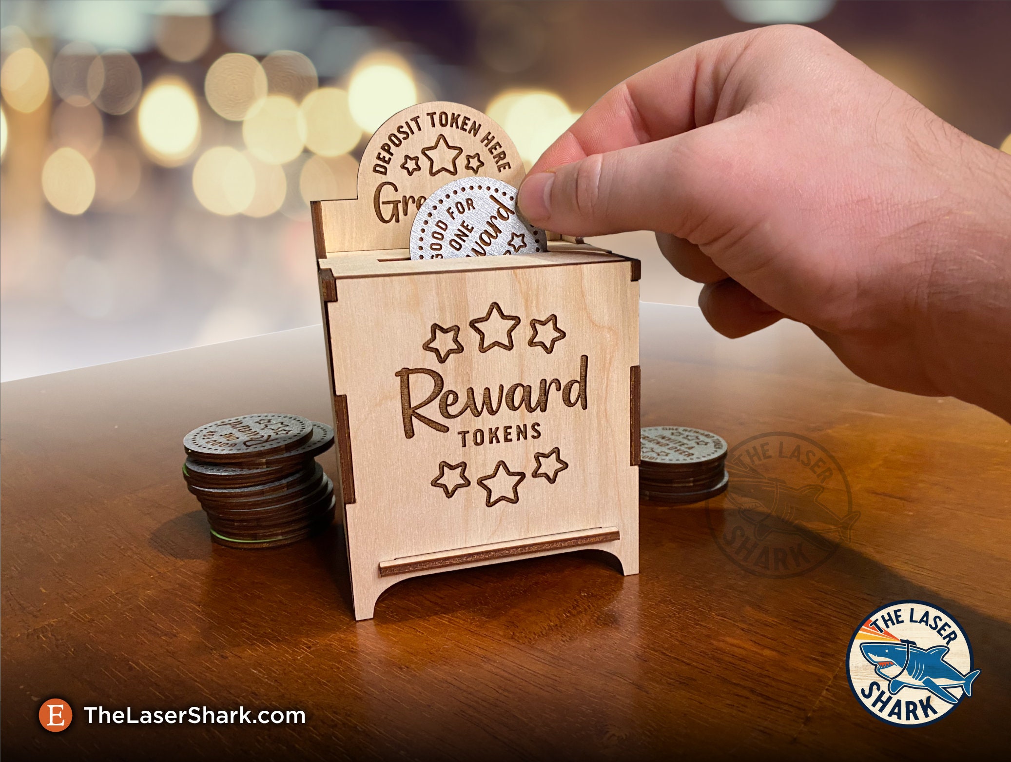 Token Boxes Chore & Reward SVG Laser Cut Files for Glowforge - Etsy ...