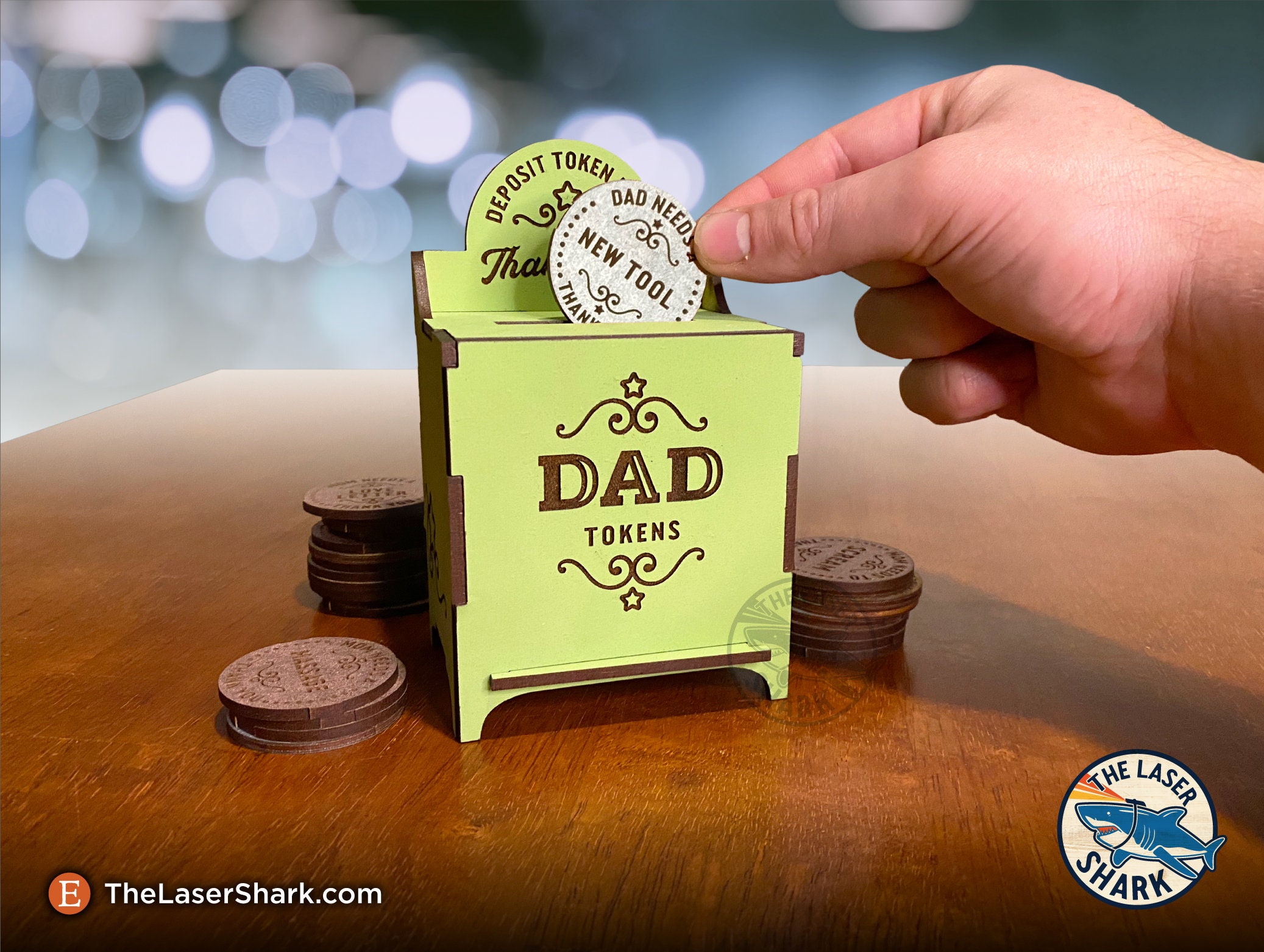 Mom & Dad Token Boxes SVG Laser Cut Files for Glowforge - Etsy