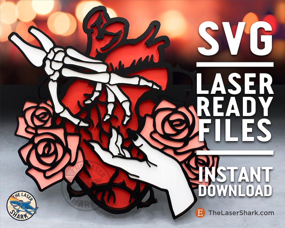 Never-ending Love Artwork- SVG Laser Cut Files for Glowforge Laser ...