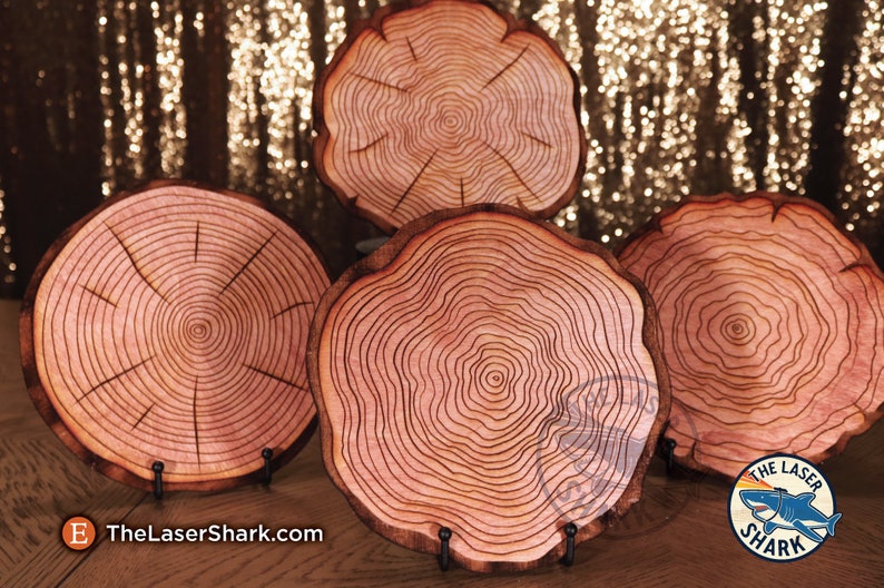Tree Ring Backings SVG Laser Cut Files for Glowforge -laser Cutter ...