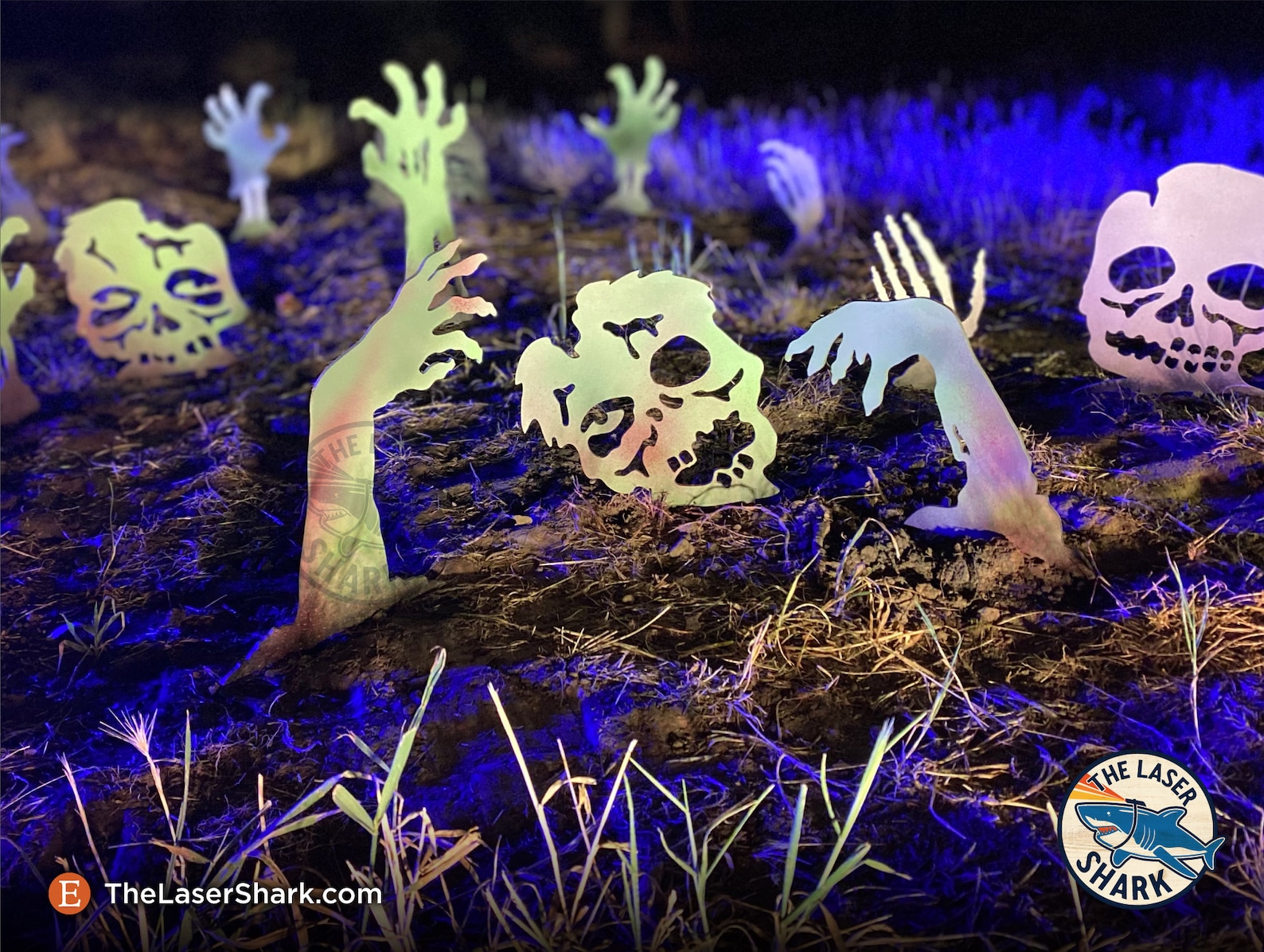 Zombie Body Parts Yard Stakes SVG Laser Cut Files for Glowforge Laser ...