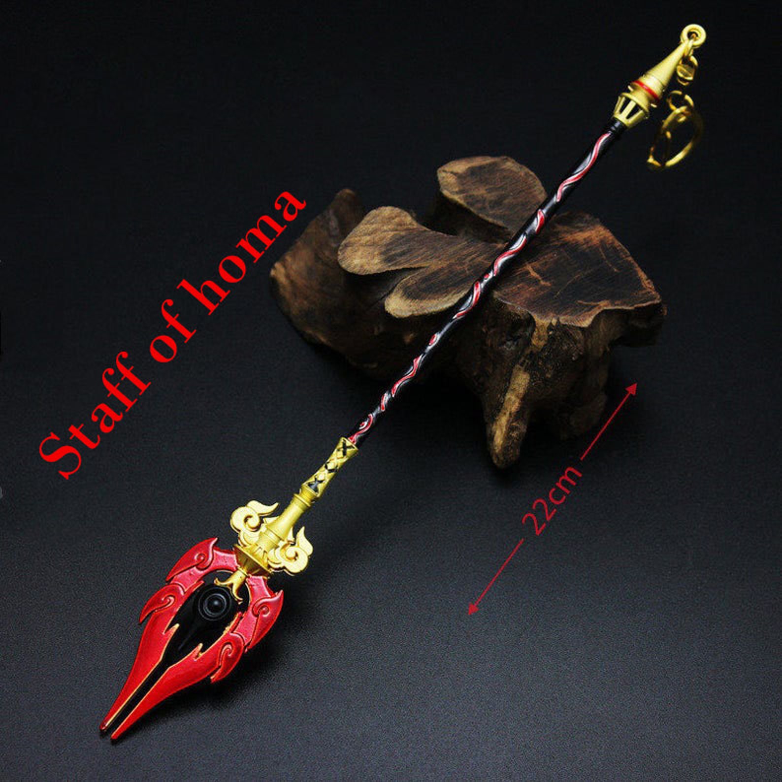 Staff of Homa/genshin Impact Weapon Keychain,deathmatch,dragon's Bane ...