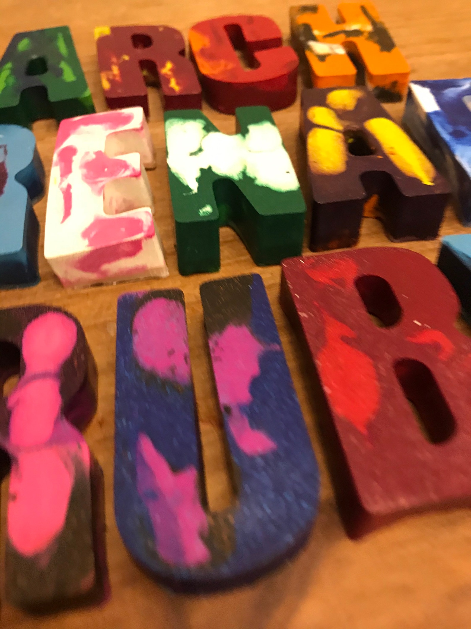 Letter Crayons - Etsy