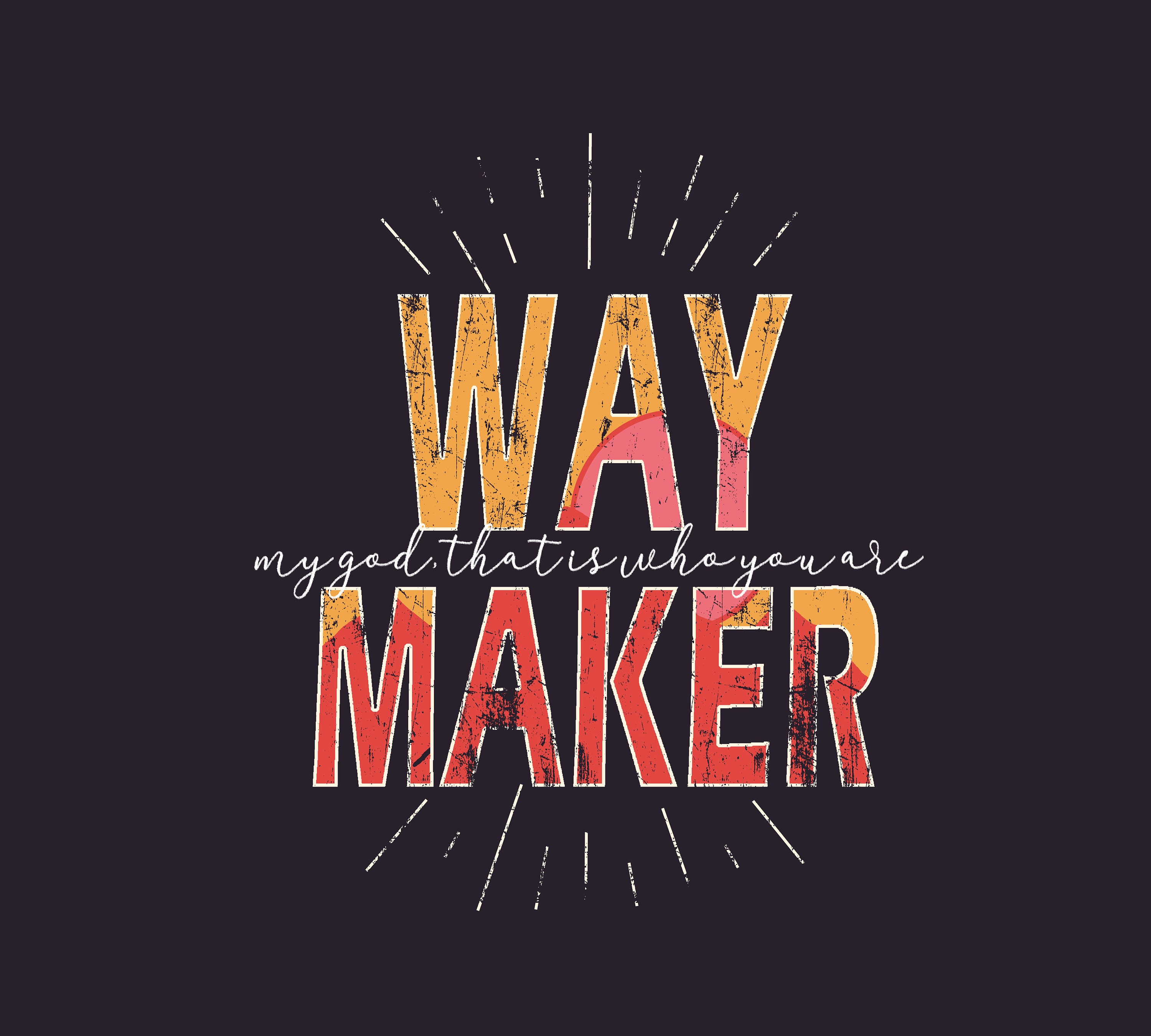 Way Maker Retro Scripture Sublimations • Jesus PNG • Christ T-shits ...