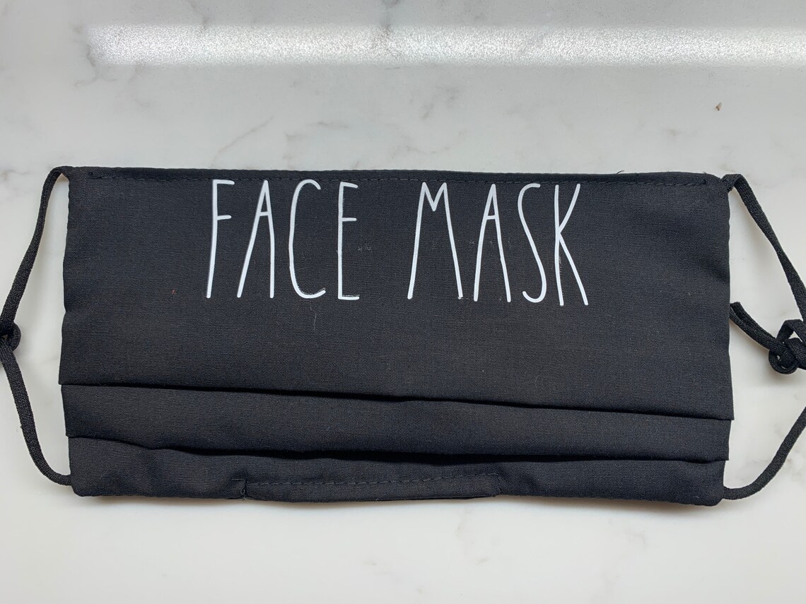 Rae Dunn Inspired Face Mask With Filters - Etsy