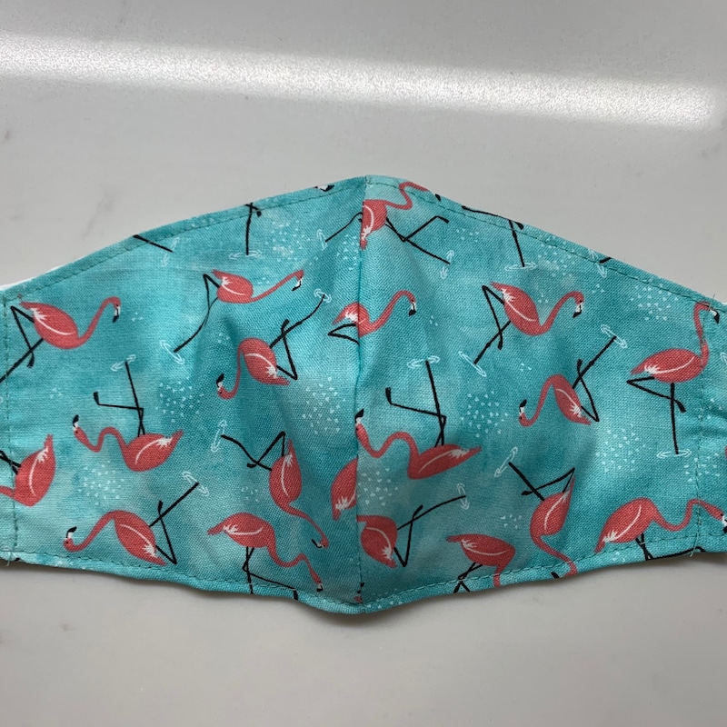 Flamingo Face Mask - Etsy
