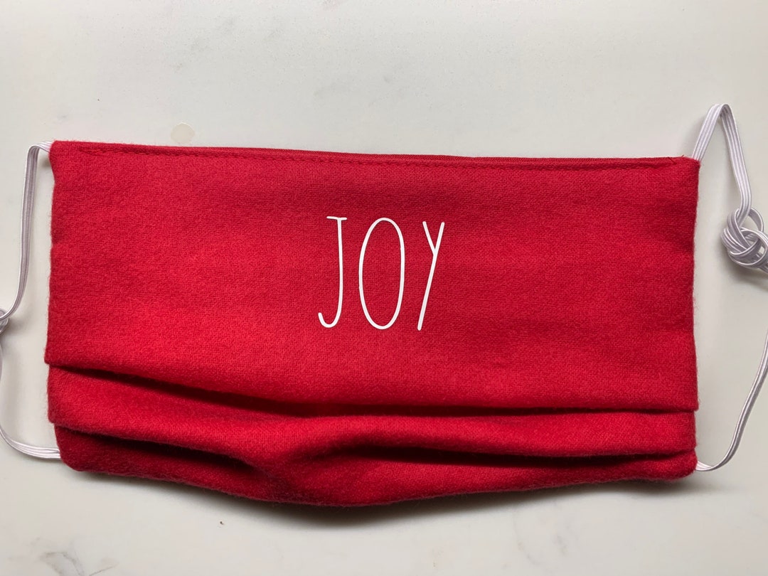 Rae Dunn Inspired Christmas Joy Mask With Filters - Etsy