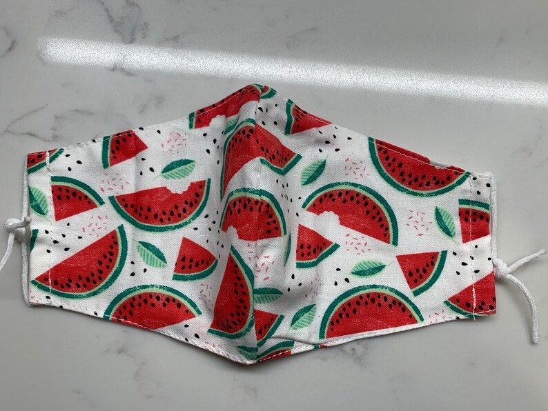 White Watermelon Mask With Filters - Etsy